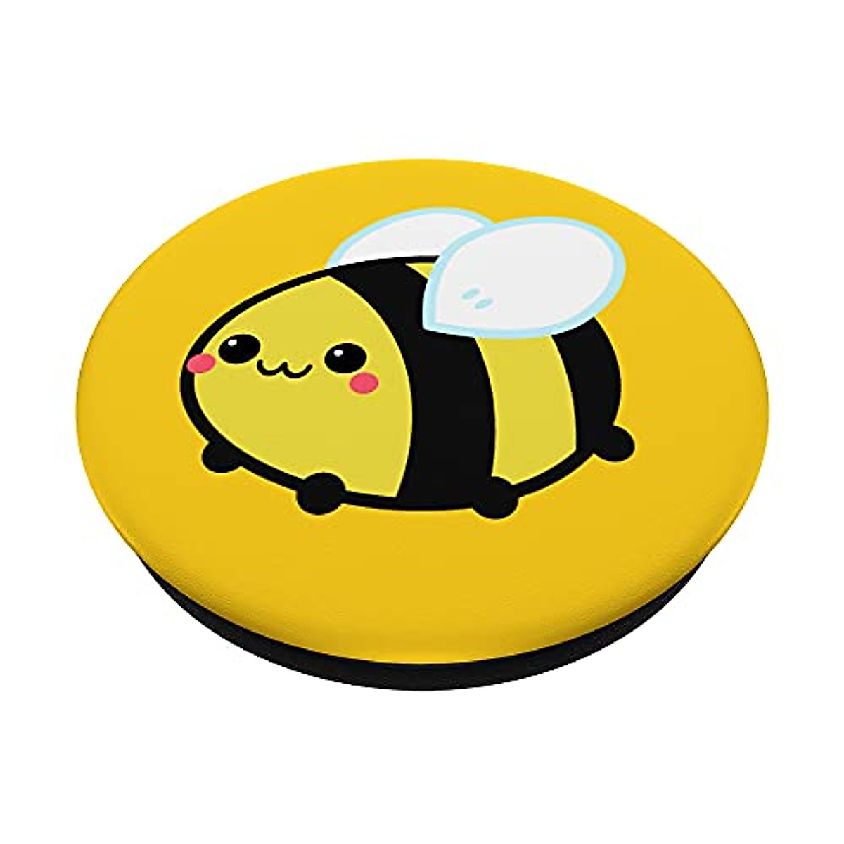 Kawaii Bee Cute Bumblebee Yellow Background Adorable Summer PopSockets Swappable PopGrip