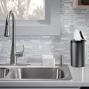 Tinkei Wipes Storage Holder,Aluminum Alloy Wipes Dispenser Holder Durable Wipes Container for Car Home Office Use, (Grey)