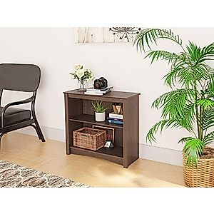 Prepac Home Office Espresso 2-shelf Bookcase