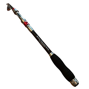 Telescopic Fishing Spinning Rod by Codaicen Fishing - Carbon Fiber Collapsible Spin Fishing Pole - Travel Rod for Freshwater Fishing Gear and Tackle 6'9"