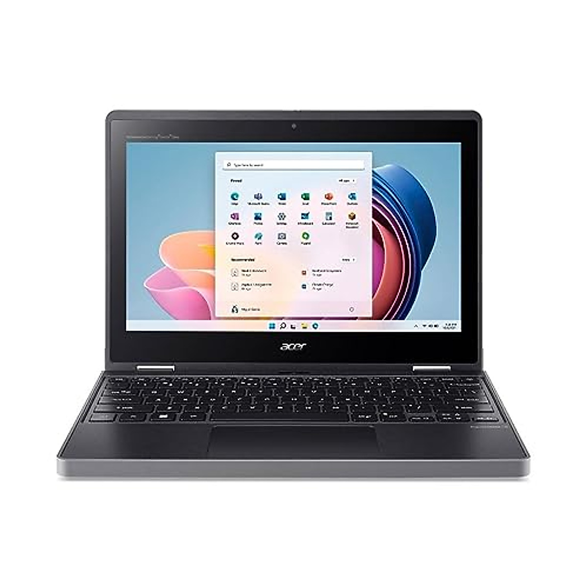 acer TravelMate Spin B3 B311R-33 TMB311R-33-C04F 11.6" Touchscreen Convertible 2 in 1 Notebook - HD - 1366 x 768 - Intel N100 Quad-core (4 Core) - 4 GB Total RAM - 128 GB SSD - Black