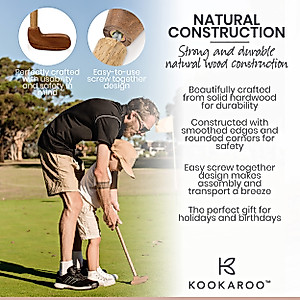 KOOKAROO Toddler Golf Set Ages 3-5 - Kids Golf Clubs 3-5 - Kids Golf Set - Golf Set for Kids 4-8 - Baby Golf Toy - 2 Year Old Golf Set - Toddler Golf Clubs Age 2 - Mini Golf Set - Baby Golf Clubs