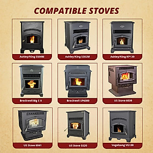 Us Stove 80473 Combustion Exhaust Blower Motor Fan for US Stove 5520, King Ashley 5500 5500M 5500XL 5500XLT 5502M 5510 Pellet Stoves, American Harvest 6037 6039 6039hf 6039i 6041 6041i with Housing