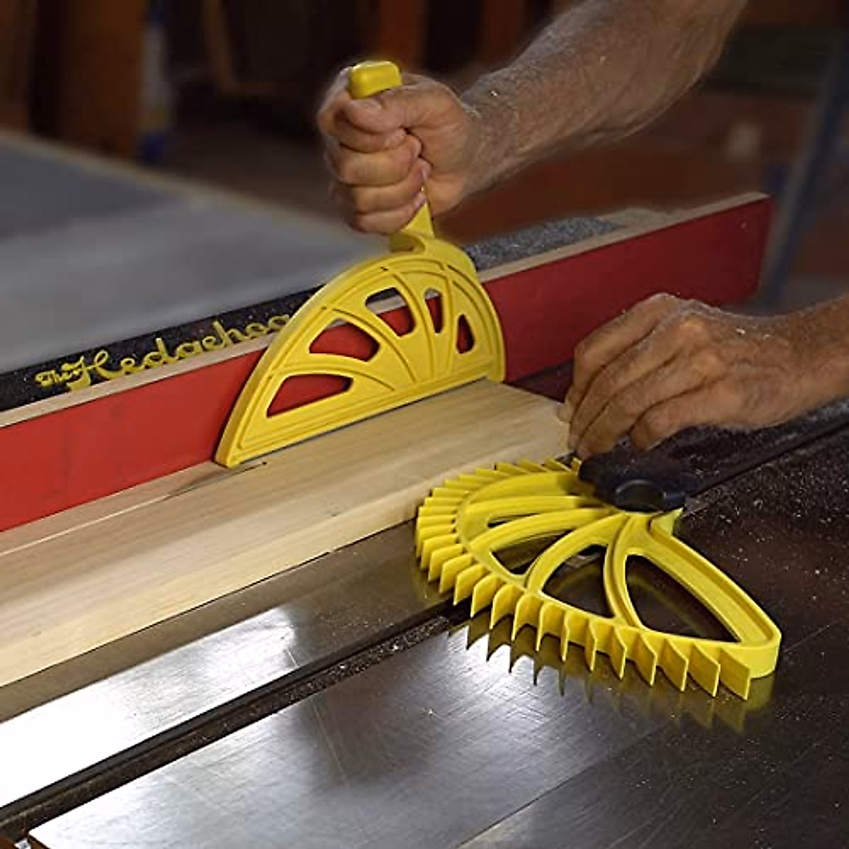 The Hedgehog Push Block For Table Saws, Router Tables, and Jointers - Offset Handle Push Stick