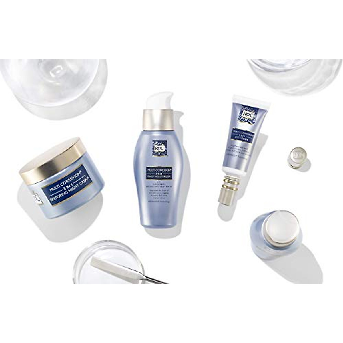 RoC Multi Correxion 5 in 1 Anti-Aging Eye Cream for Puffiness, Under Eye Bags & Dark Circles, Skin Care Treatment with Shea Butter, 0.5 Fl Oz (Packaging May Vary)