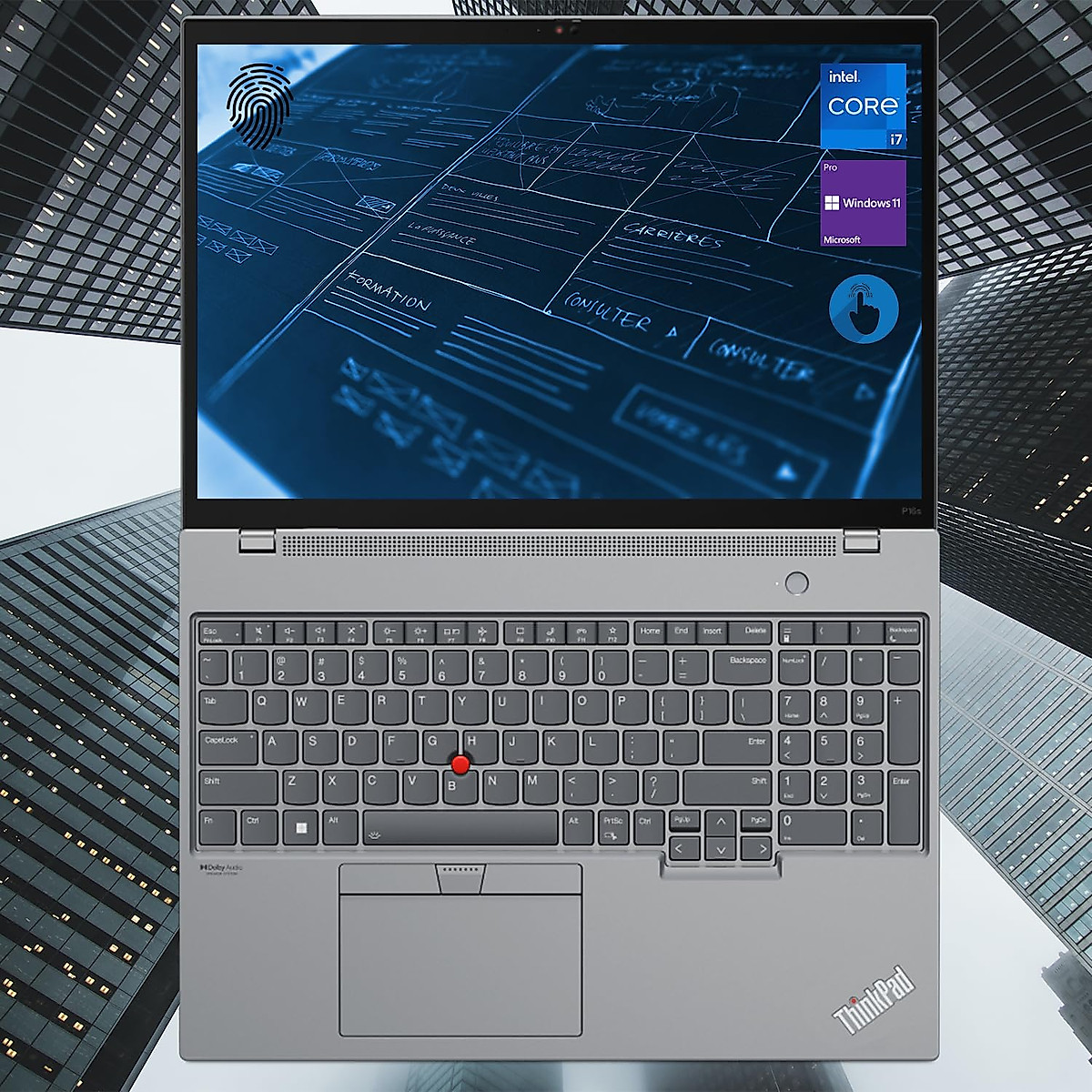 LENOVO ThinkPad P14s Gen 3 Mobile Workstation, 14" FHD+ Touchscreen, Intel i7-1260P, 32GB RAM, 1TB SSD, IR Camera, HDMI, Backlit Keyboard, Fingerprint Reader, Wi-Fi 6, Winodws 11 Pro