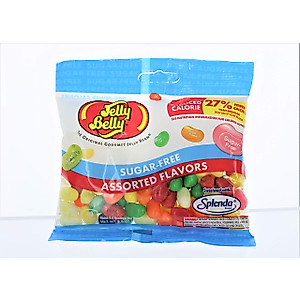 Jelly Belly Sugar Free Assorted Flavor Jelly Beans 2.8 oz Bag (3 Pack)