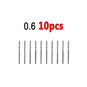 Newii 40Pcs Titanium Coated High Speed Steel Drill Bit Set Tool 1/1.5/2/2.5/3mm, Silver