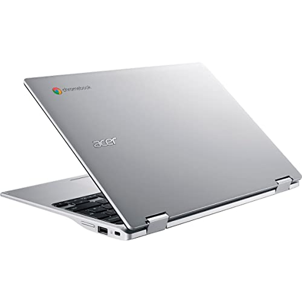 Acer Chromebook Spin 311 Convertible 2-in-1 Laptop, 11.6'' HD IPS Touch Screen, MediaTek MT8183C 8-Core Processor, 4GB RAM, 64GB eMMC, Webcam, 10-Hour Bettary, Chrome OS, Pure Silver/Saz USB Cable