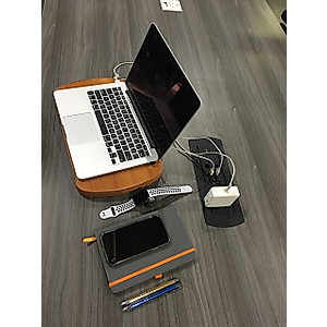 Impecgear Power Plug in-Desk Power Center Table Top Grommet Furniture Power Data Center/2 CAT6/1 HDMI/1 USB/1 Type-C/2 AC Power/1 USB Pass Thru (DC101_Solid Black)