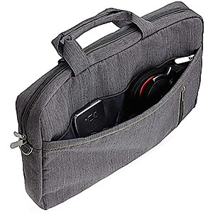 Navitech Grey Sleek Water Resistant Travel Bag - Compatible with Magnavox MTFT750-BL Portable 7" TFT DVD/CD Player