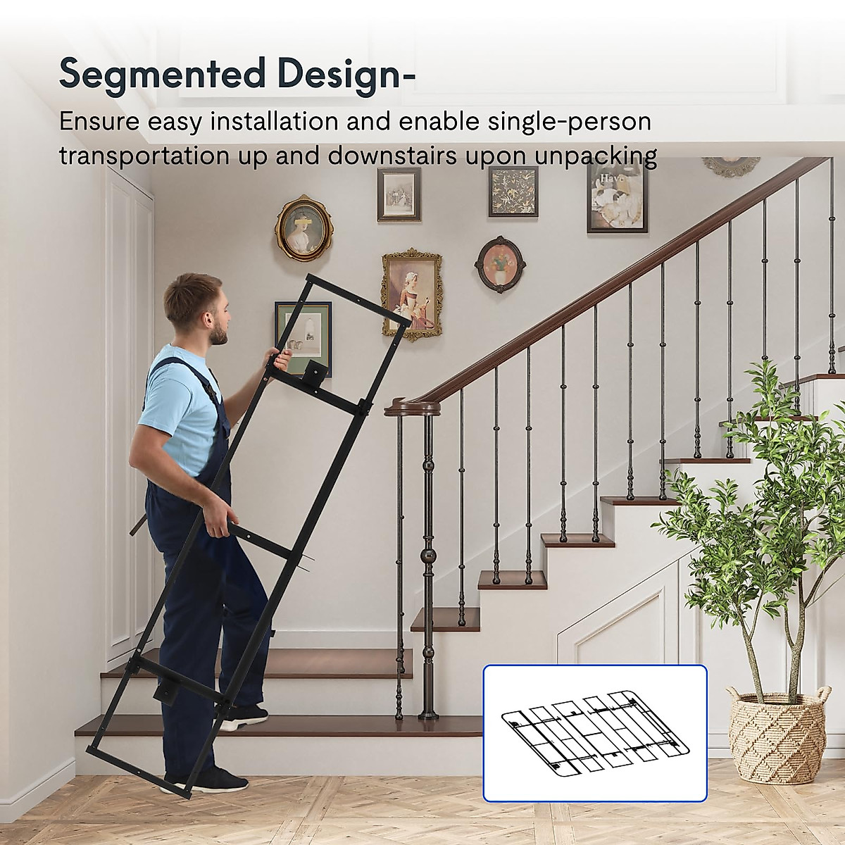 FLEXISPOT Adjustable Bed Frame Base Queen,Segmented Design,Easy Assemble,Adjustable Bed Legs, Oxford Fabric Bedspread,Wired Remote,Whisper Quiet Durable Motor,Mattress Holder.