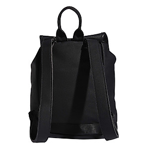 adidas Premium Mini Backpack, Black PU Leather/Rose Gold, One Size