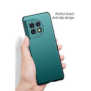 Bastmei for Oneplus 11 Case 5G(2023),Extremely Light Ultra-Light Super Slim Camera Protection Hard PC Cover Case for Oneplus 11 5G(Gravel Green)