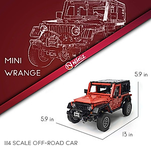 Nifeliz Mini Off-Road Car Wrange MOC Technique Building Blocks and Engineering Toy, Adult Collectible Model Cars Kits to Build, 1:14 Scale Truck Model (1287 Pieces)