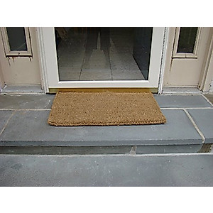 Kempf Natural Coco Coir Doormat, 22-inch by 36-inch, 1" Thick Low Clearance
