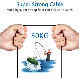 Portable Underwater Fishing Camera with Depth Temperature Display-Waterproof HD Camera and 7'' LCD Monitor-Infrared Fish Finder-Up to 8 Hours Battery Life-Ultimate Fishing Gear (15M Cable)