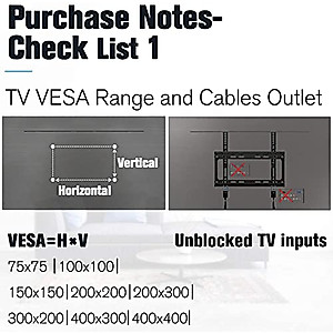 Mounting Dream Tilting TV Mounts for Most 26-55 Inch LED, LCD TVs up to VESA 400 x 400mm and 88 LBS Loading Capacity, TV Wall Mount with Unique Strap Design for Easily Lock and Release MD2268-MK