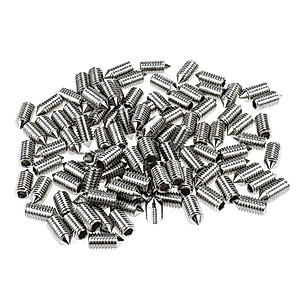 Sscon 100Pcs 304 Stainless Steel Internal Hex Socket Set Screws Cone Wire Tip Machine Screws M5x10mm