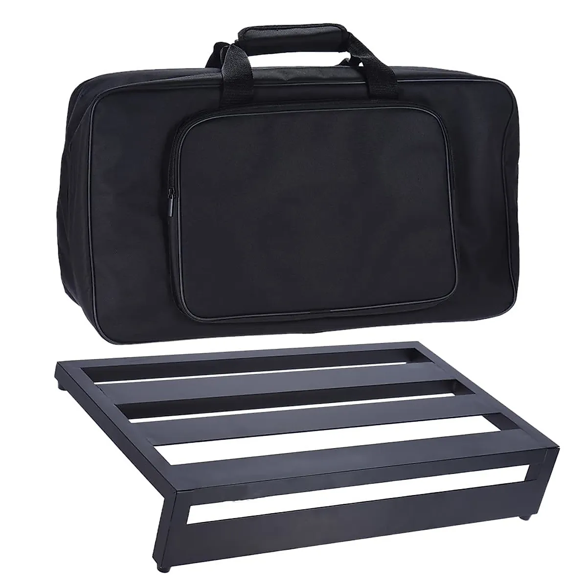 SIMBAE Aluminum Alloy Pedal Board DB-3 Portable Guitar Effect Pedal Board Pedalboard Aluminum Alloy with Carrying Bag Pedals Mounting Tapes