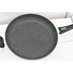 Germany Stoneline Xtreme Series Large 12.8 inch (32cm) Fry Pan with Lid, Non-stick, Non-Toxic Stone Coating Cookware - Top of the line model, better taste food, induction ready