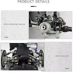 KAROYD RC Drift Car, 1/18 2.4G RC 3CH Rear-Drive Variable Speed Drift Racing Car Model (RTR)