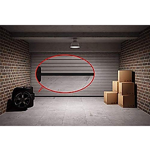 Garage Door U-Bottom Weather Stripping Kit Rubber Seal Strip Replacement, Universal Sealing Professional Grade T Rubber,5/16" T Ends, 3 3/4" Width X 20 Feet Lenth (Black)