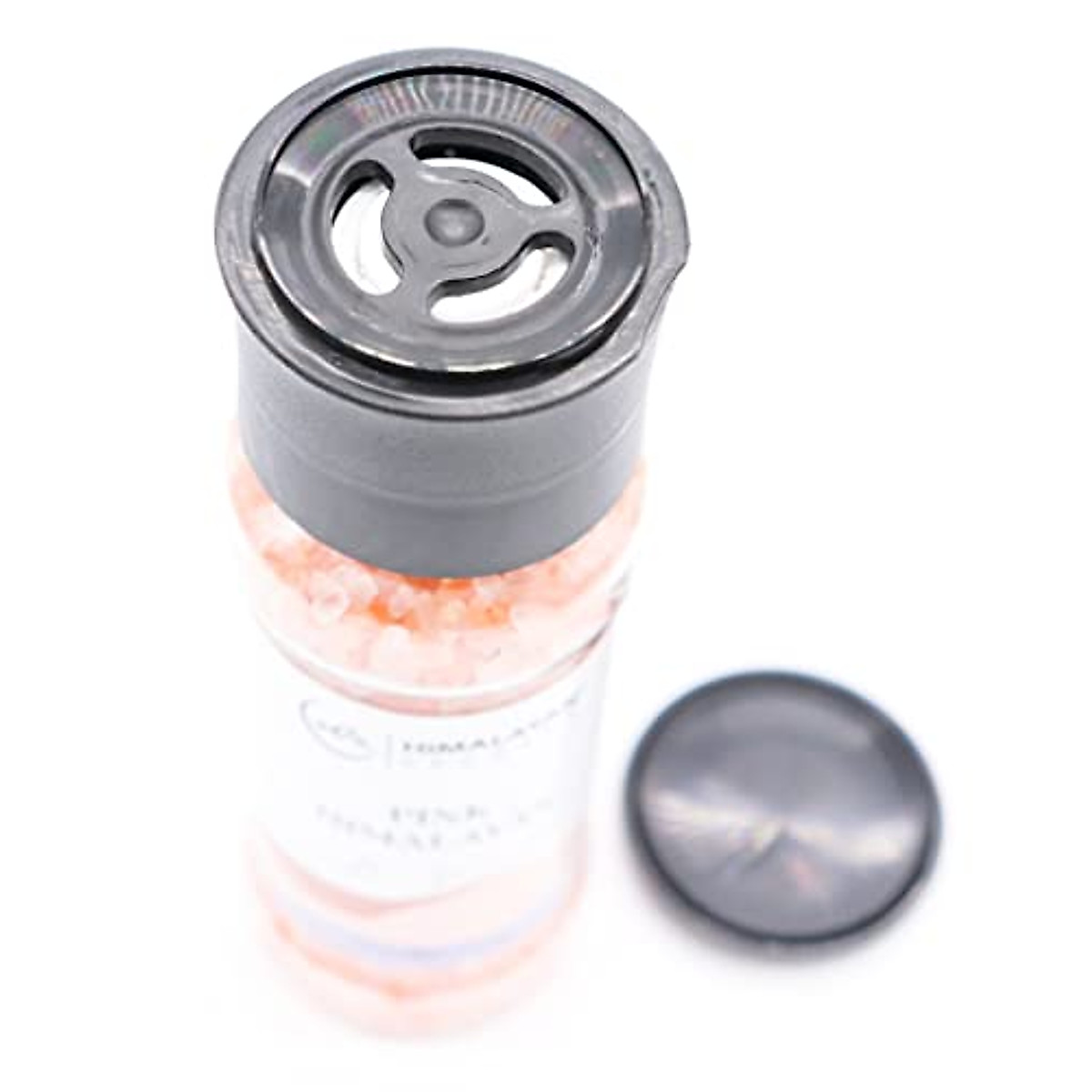 Himalayan Secrets Natural Pink Cooking Salt in Refillable Grinder - 8 oz Healthy Unrefined Coarse Salt Packed with Minerals - Kosher Certified