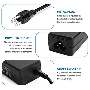 JUYOON 19.5V Charger Power Cord for HP ADS-25PE-19-3 19525E M46471-001 HP m22f m24f m24fe m24fw m27f m27fw m27fwa m27fd m27fq FHD QHD USB-c Monitor