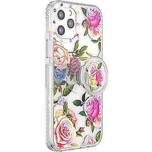 PopSockets iPhone 12/12 Pro Vintage Floral Magsafe Phone Case PopCase with Slide