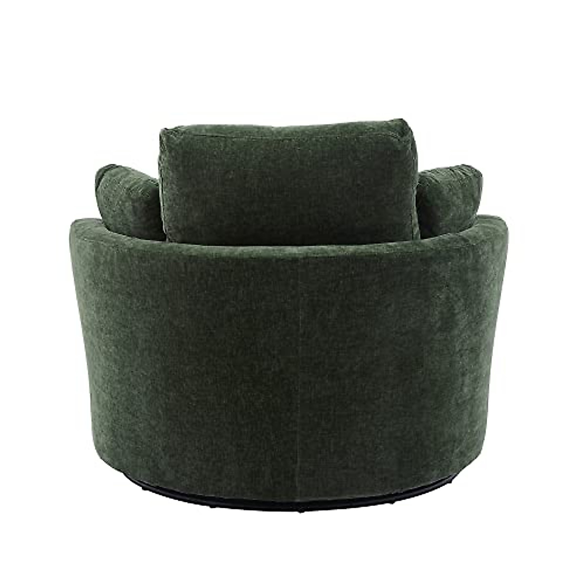 Oversized Swivel Accent Barrel Chair with 3 Pillows,Modern Comfy Upholstered 360 Recliner Sofa Cozy Club Chaise Leisure Round Loveseat Lounge Armchair for Living Room/Bedroom/Hotel/Nursery/Office