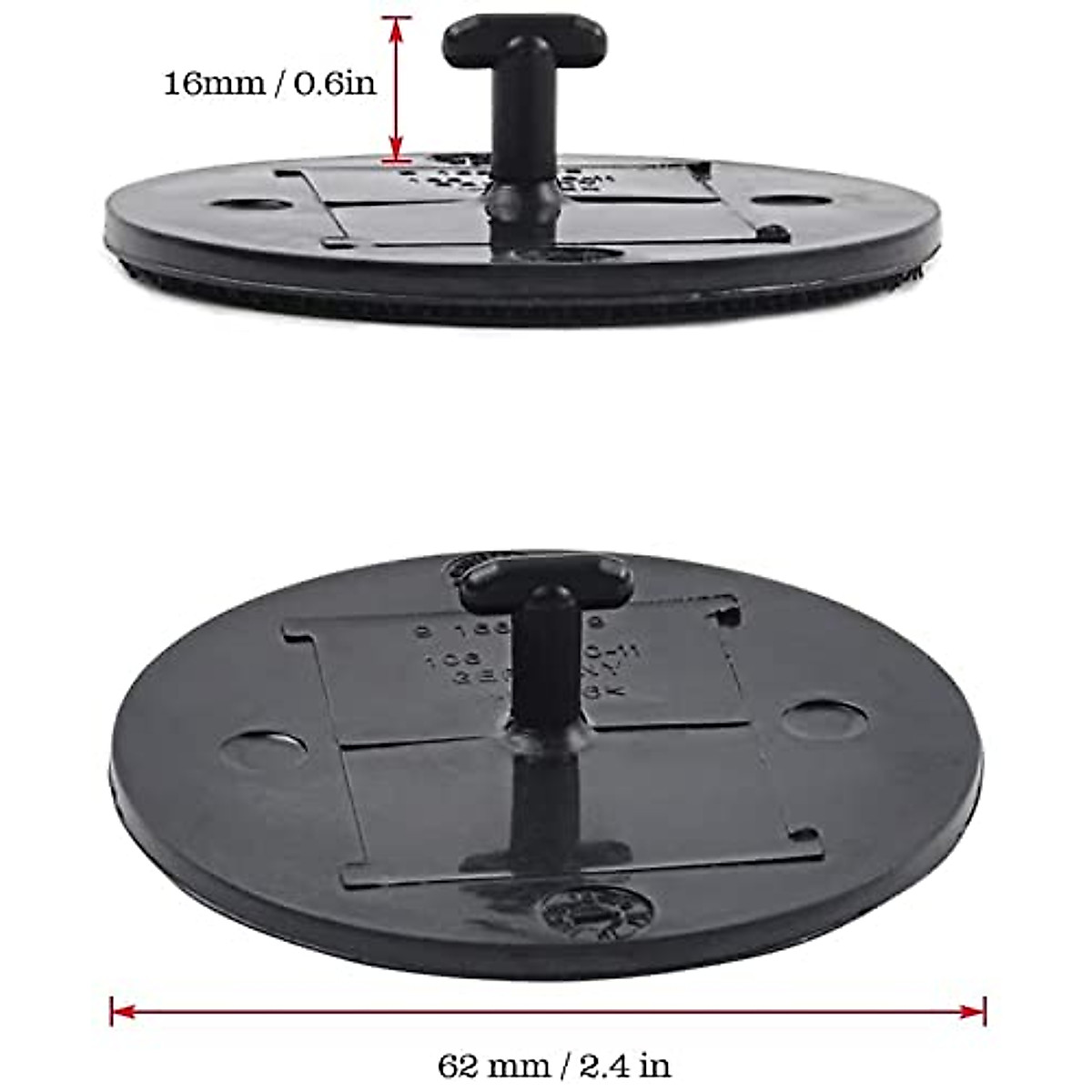 OTUAYAUTO 4PCS Floor Mat Fastener - Replacement for BMW Carmats Fixation Clips with T-Hook Anchor for Velour Carpet