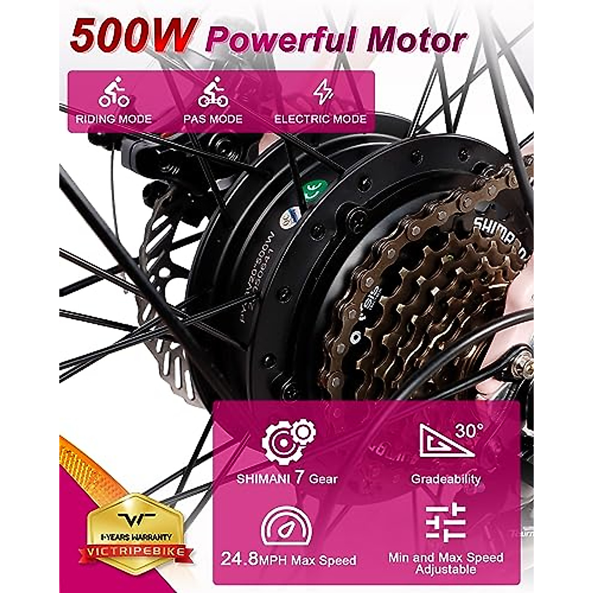 VICTRIP Folding Electric Bike