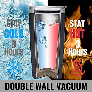 Retirement Gifts for Police/Cops, Unique Gifts for Retired Public Officers, Firefighter, Army, Air-Force, 20oz Stainless Steel Travel Tumbler with Lid, Gift Box Included, American Flag