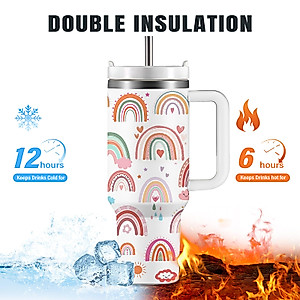 Super Big Sister Gifts - 40 Oz Tumbler with Handle, Pink Big Sister Cup Set, Birthday & Christmas Gifts for Little Sisters