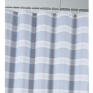 Dainty Home Bathroom Shower Curtains - Blue Shower Curtain with Elegant Design - Luxury Washable Shower Curtains for Bathroom, Hotels