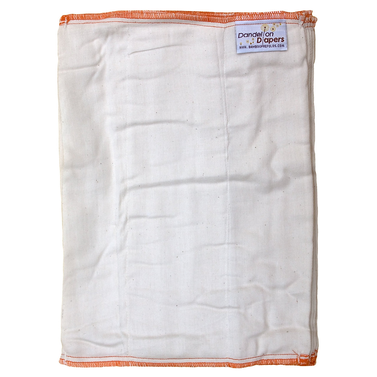 Dandelion Diapers Prefold Cloth Diapers Made from Viscose Bamboo and Cotton Blend Versatile Baby Diaper, 12 Count - Size 1 Newborn