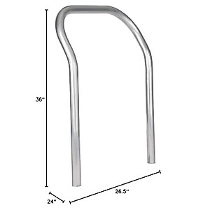 Magliner PTK2436T1-Q Aluminum Tread Deck Platform Truck, 2,700 lbs Capacity, 36" Length x 24" Width, Silver