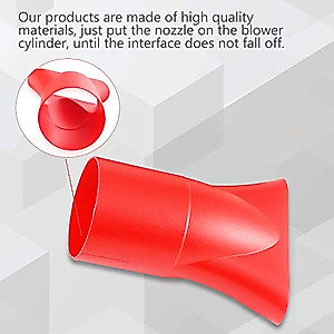 Leaf Blower Flat Nozzle for Milwaukee M18 2724-20 2724-21 Fuel Leaf Blower, Quick Drying Cleaning Other uses, Designed Positioning Ring Inside The Nozzle The Easier Installation (Red)