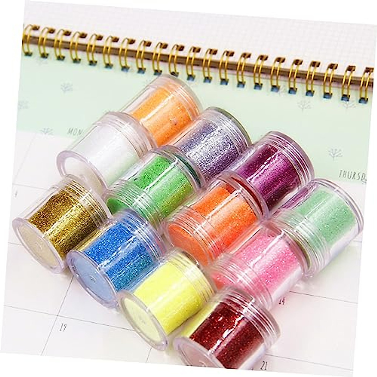 Mica Pigment 36 Pcs/Set Mica Pigment Glitter Powder Mica Powder Craft Supplies Material Glitter Sequins Craft Supplies Glitter Sequins