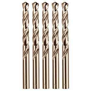 Cobalt Drill Bit Set, M35 Twist HSS Drill Bits Straight Shank, 2mm High Speed Steel Drill Bits for Drilling in Hard Metal, Stainless Steel, Cast Iron (9mm)