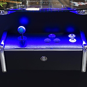 Creative Arcades Full Size Commercial Grade Pub Arcade Machine | 2 Player | 60 Games | 22" LCD Screen | Round Glass Top | 2 Sanwa Joysticks | 2 Stools Included | 3 Year Warranty