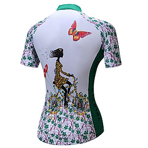 Women's Cycling Jersey Riding Bicycle Clothing Bike Wear Clothes Short Sleeve Shirts