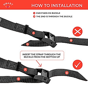 HMART Wooden Gymnastic Rings 1600Ibs Capacity with Loop Bands – 15ft Woven Adjustable Numbered Straps Anti-Slip Sweat-Absorbent Hand Tape – Pull Up Rings for Home Outdoor Exercise Gym Rings