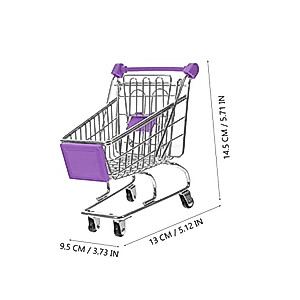 UPKOCH 2pcs Fried Chicken Basket Puzzle Shopping Cart Metal Food Basket Bowl Fry Chips Serving Dish Stroller Food Presentation Holder Bar Snacks Basket Fries Baskets