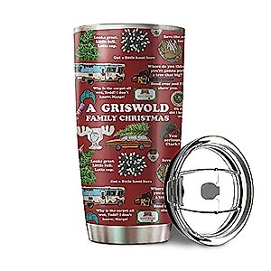 Christmas Vacation Collage Stainless Steel Tumbler 20oz & 30oz Travel Mug