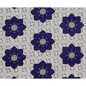 African Fabric 6 Yard Printed Wax Cloth African Ankara Fabric for Party Dress fp6343