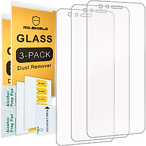 Mr.Shield [3-PACK] Designed For Huawei P10 Lite [Tempered Glass] Screen Protector [0.3mm Ultra Thin 9H Hardness 2.5D Round Edge] with Lifetime Replacement