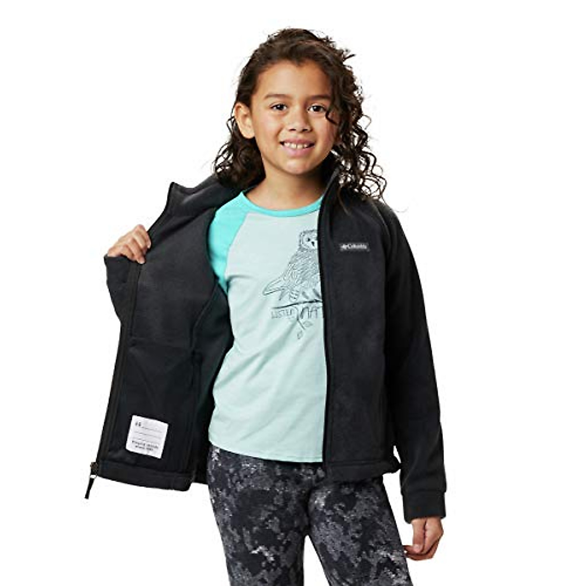 Columbia Baby Girls Benton Springs Fleece Jacket, Black, Medium