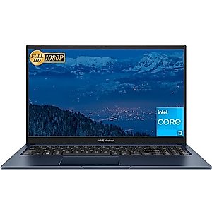ASUS 2023 Newest Vivobook 15 Laptop, 15.6" FHD Display, Intel Core i3-1215U(up to 4.4GHz), 16GB RAM, 512GB SSD, Intel UHD Graphics, ‎WiFi, USB-A&C, HDMI, Windows 11 Home in S Mode